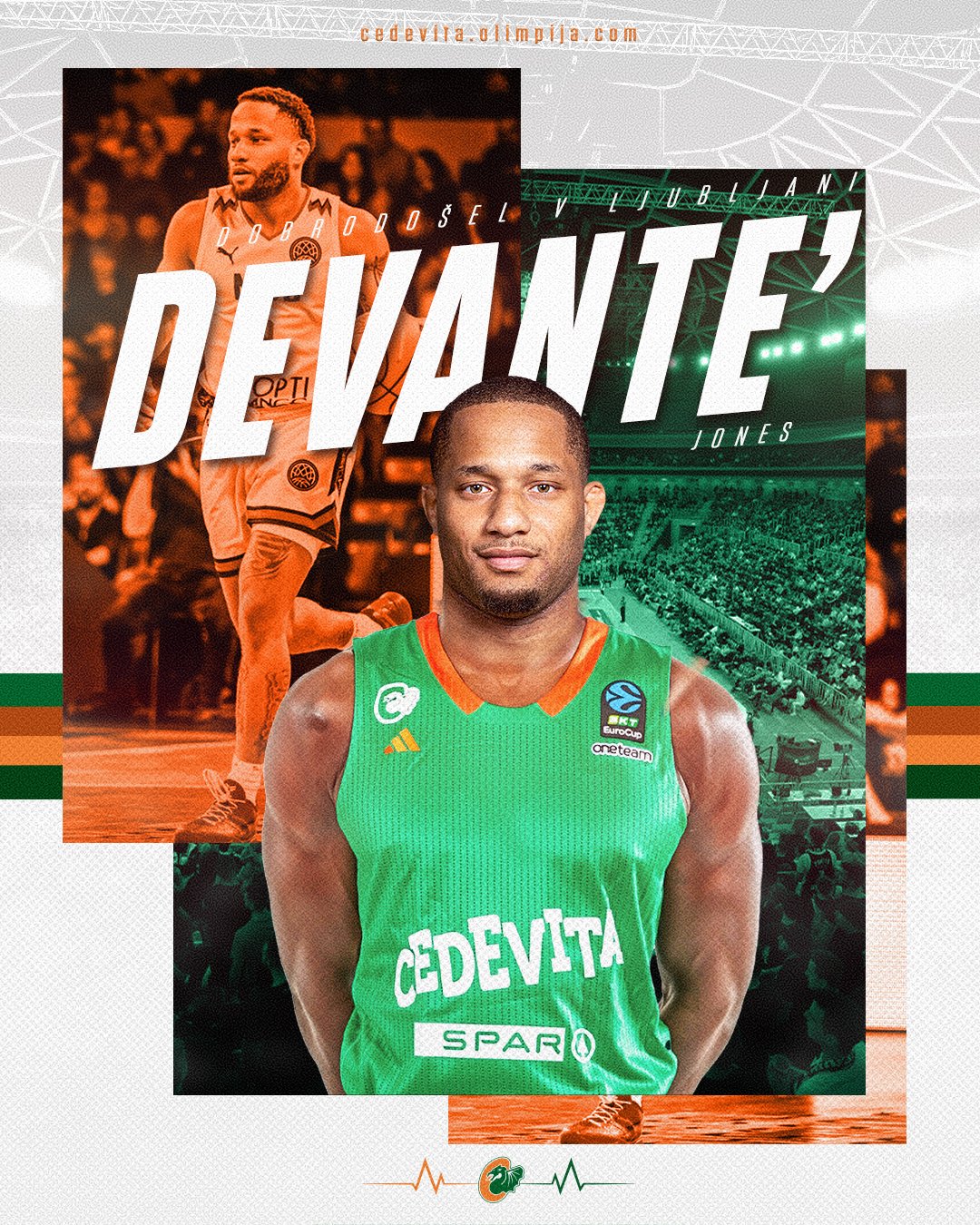 Devante Jones è un nuovo giocatore del Cedevita Olimpija Ljubljana ...