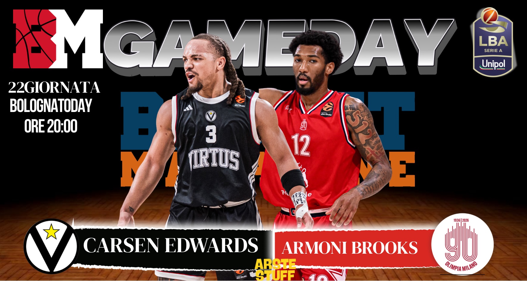 BM GAMEDAY LBA/ Edwards contro Brooks: il Derby d’Italia passa dal ...
