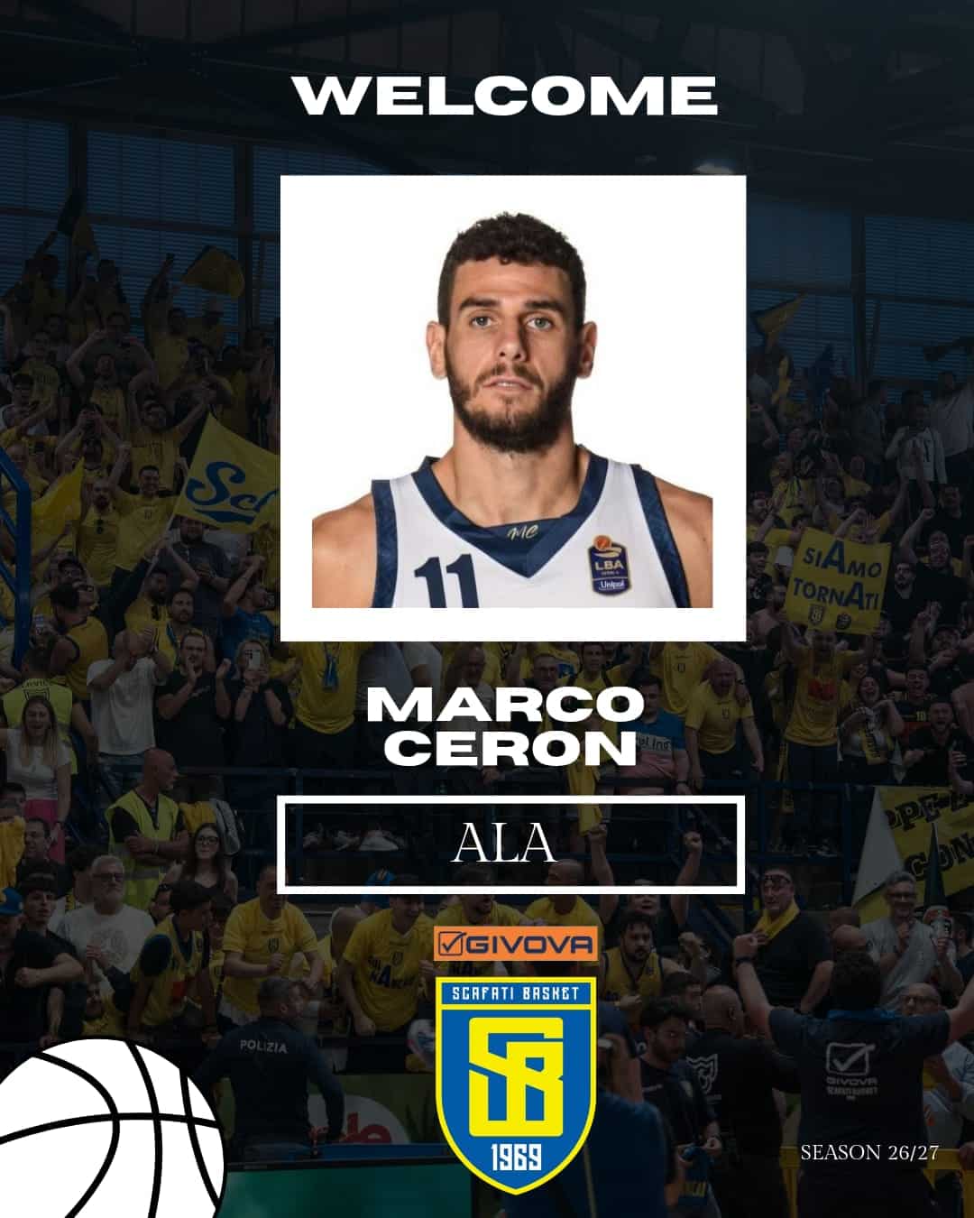 SCAFATI, ECCO IL PRIMO COLPO: ARRIVA MARCO CERON - Basket Magazine